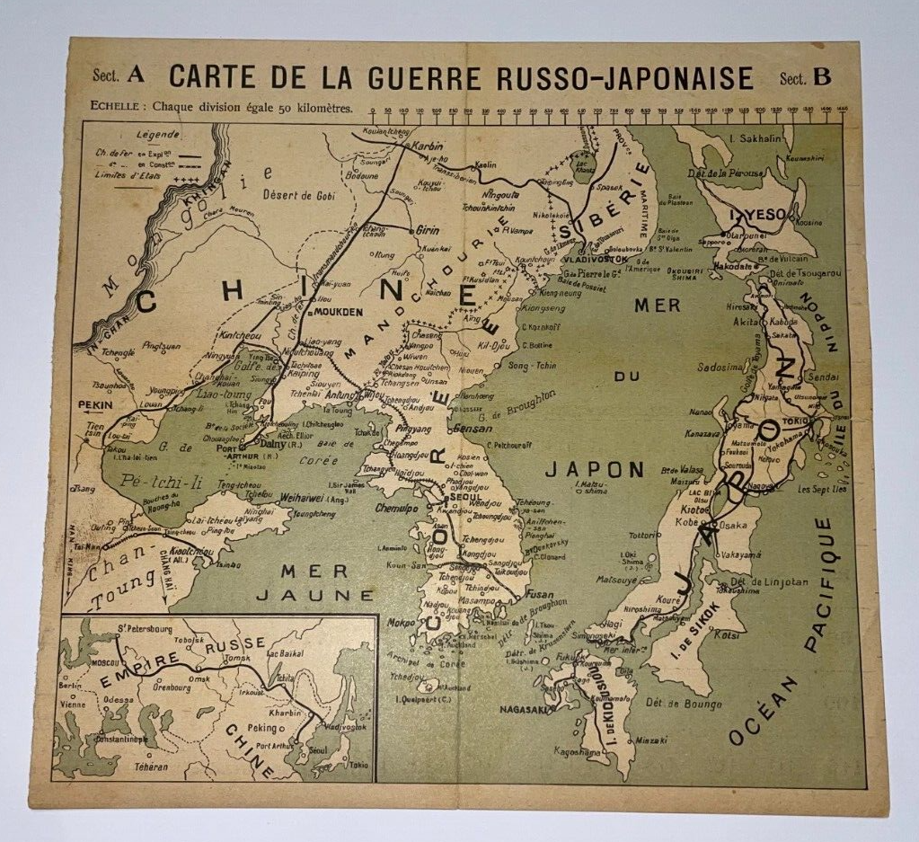 Russisch Japanse Oorlogskaart