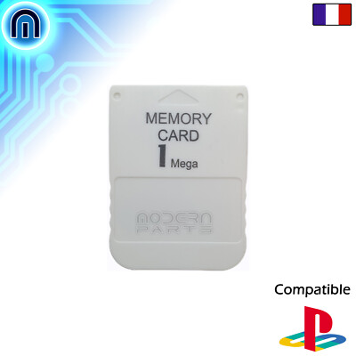 Carte Mémoire Compatible 1 MB Pour Playstation 1 PS1 PSX Sony memory ...