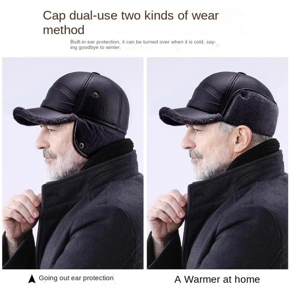 Winter Warm Baseball Cap Ear Protection Hat Thicken Earflaps Cap For ...