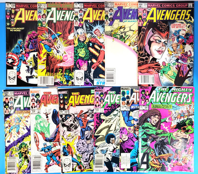 (11) Avengers #230 - 241 Lot Run Marvel Comics 1983 231 232 233 234 235 ...