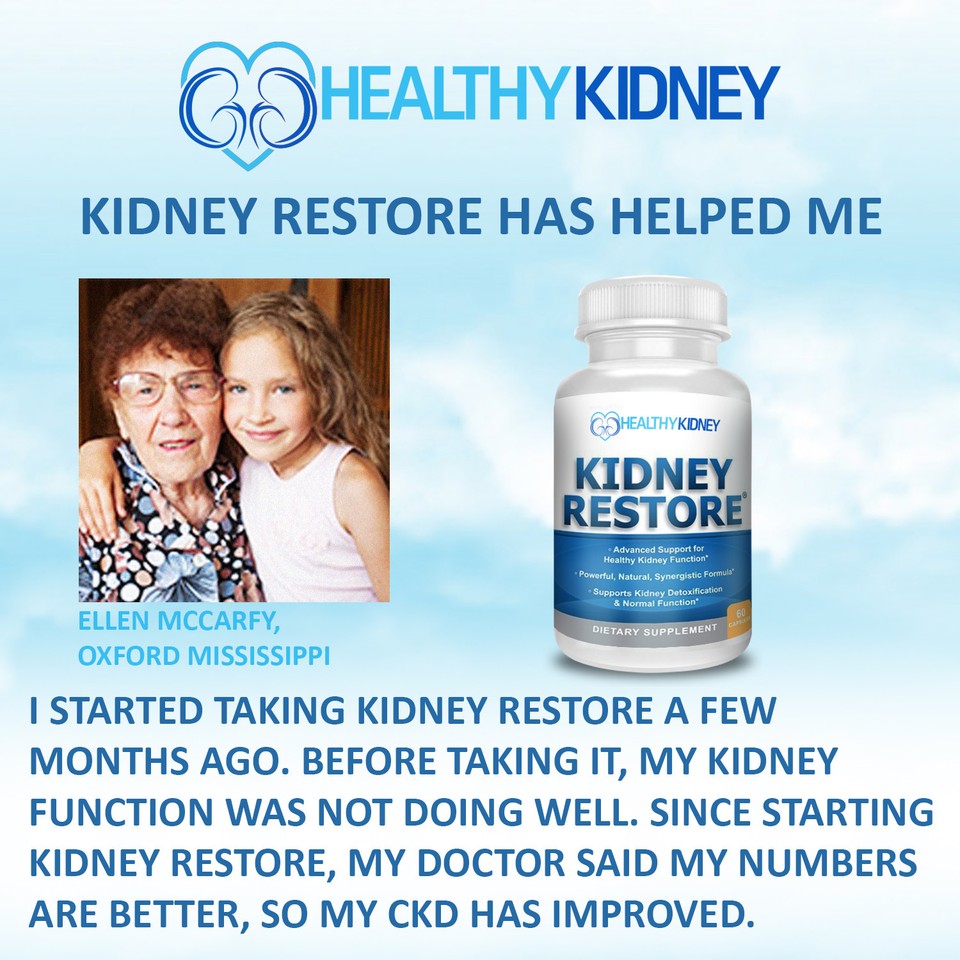 Kidney Cleanse Restore Supplement Function Creatinine Health Renal ...