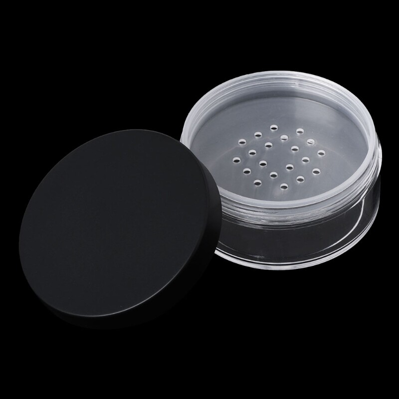 50g Plastic Empty Loose Powder With Sieve Cosmetic Jar Makeup Container ...