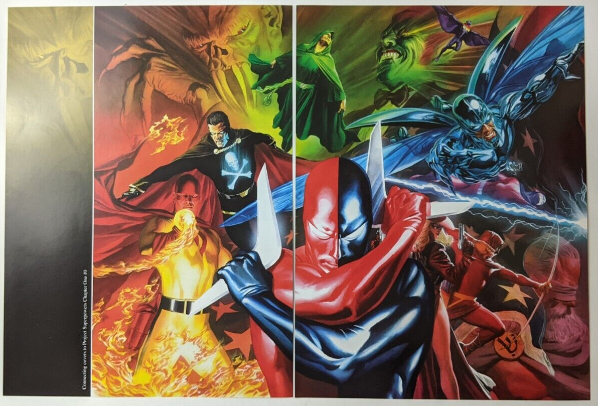 Project Superpowers #0 Cover Art Comic Poster Pin-Up Original Alex Ross ...