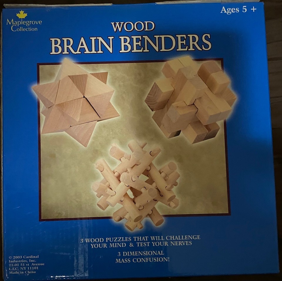 NIB Wood Brain Benders Puzzles 47754379105| eBay