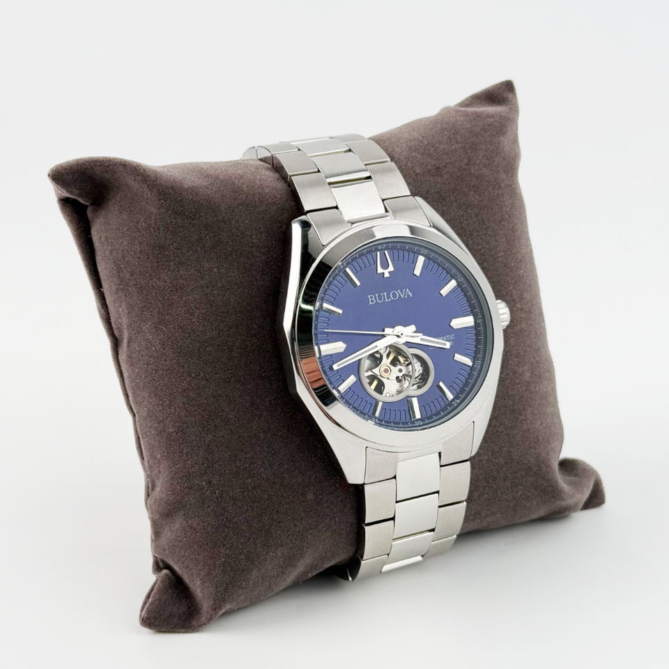 Bulova 96A275 Surveyor Blue Men's watch Automatic Stainless Steel ...