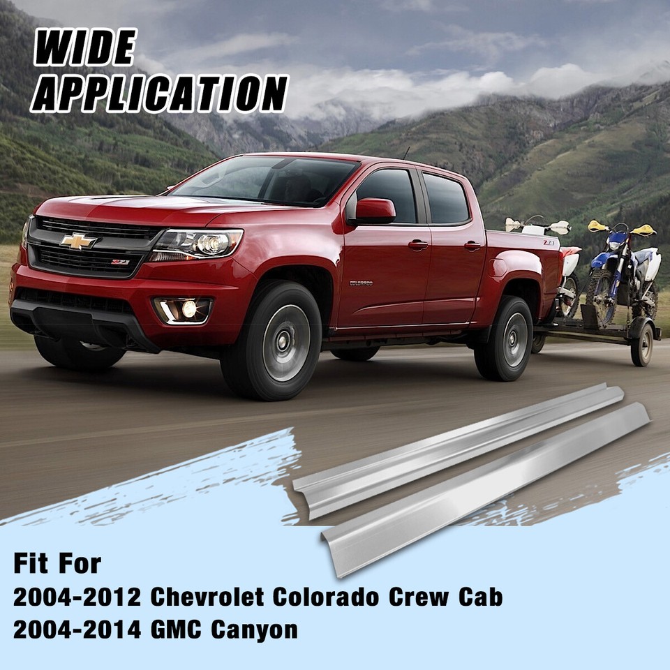 2Pcs Rocker Panel Cover for 2004-2012 Chevy Colorado Crew Cab GMC ...