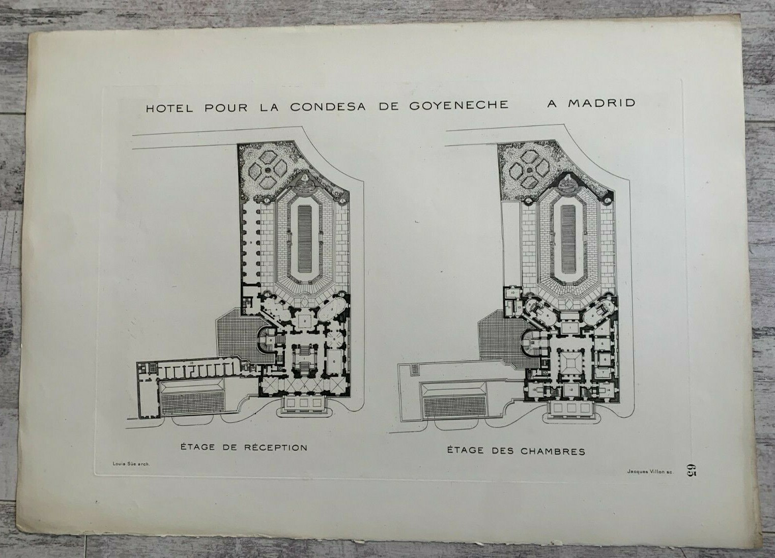Jacques VILLON D'ap Louis SÜE Hôtel Condesa de Goyeneche Madrid ...