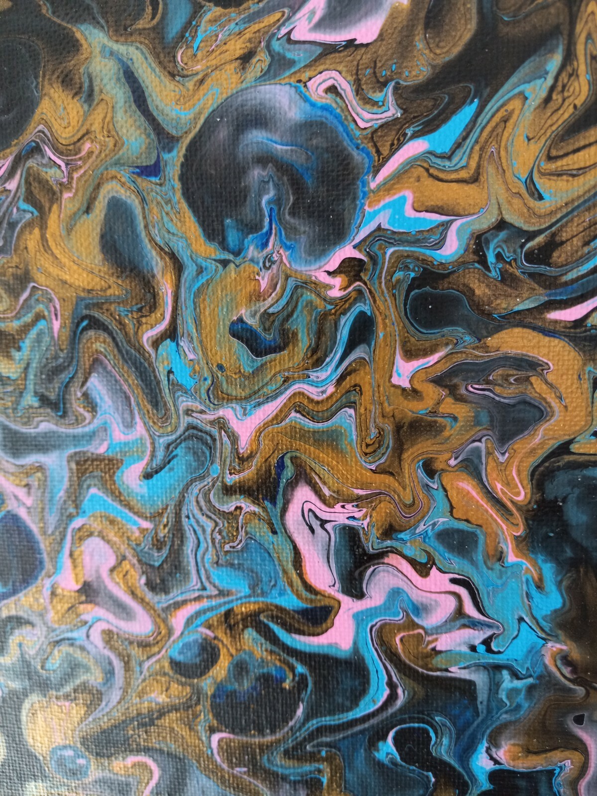 Original Acrylic Painting Abstract Art signed artist Wall Decor fluid ...