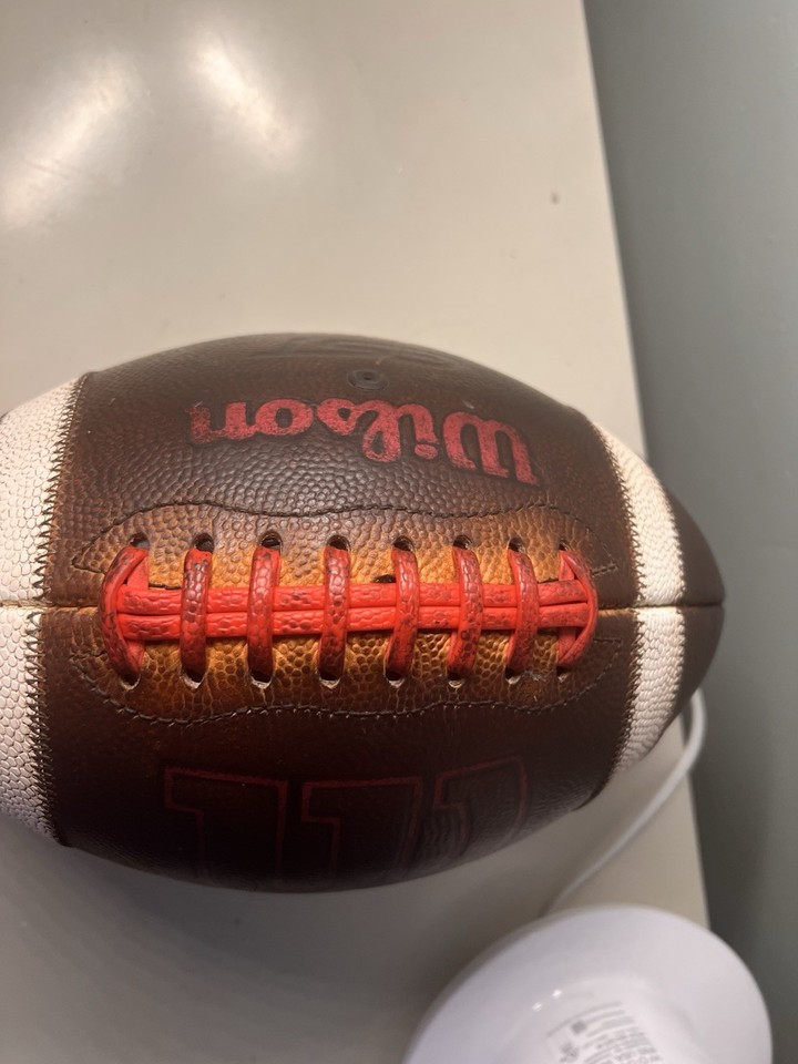 *DISCOUNTED PRICE* Fully Prepped Wilson GST Football Leather Game Ball ...