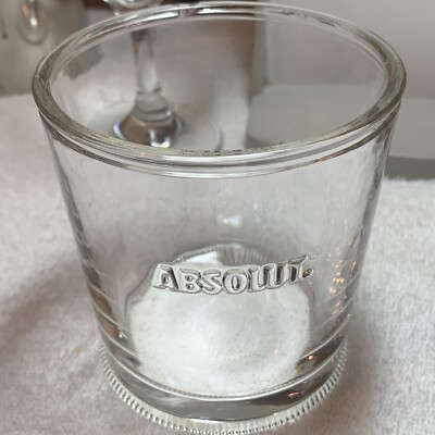 Absolut vodka glass, Mixed Drink Glass, Man Cave, Bar Glasses, Game Day ...