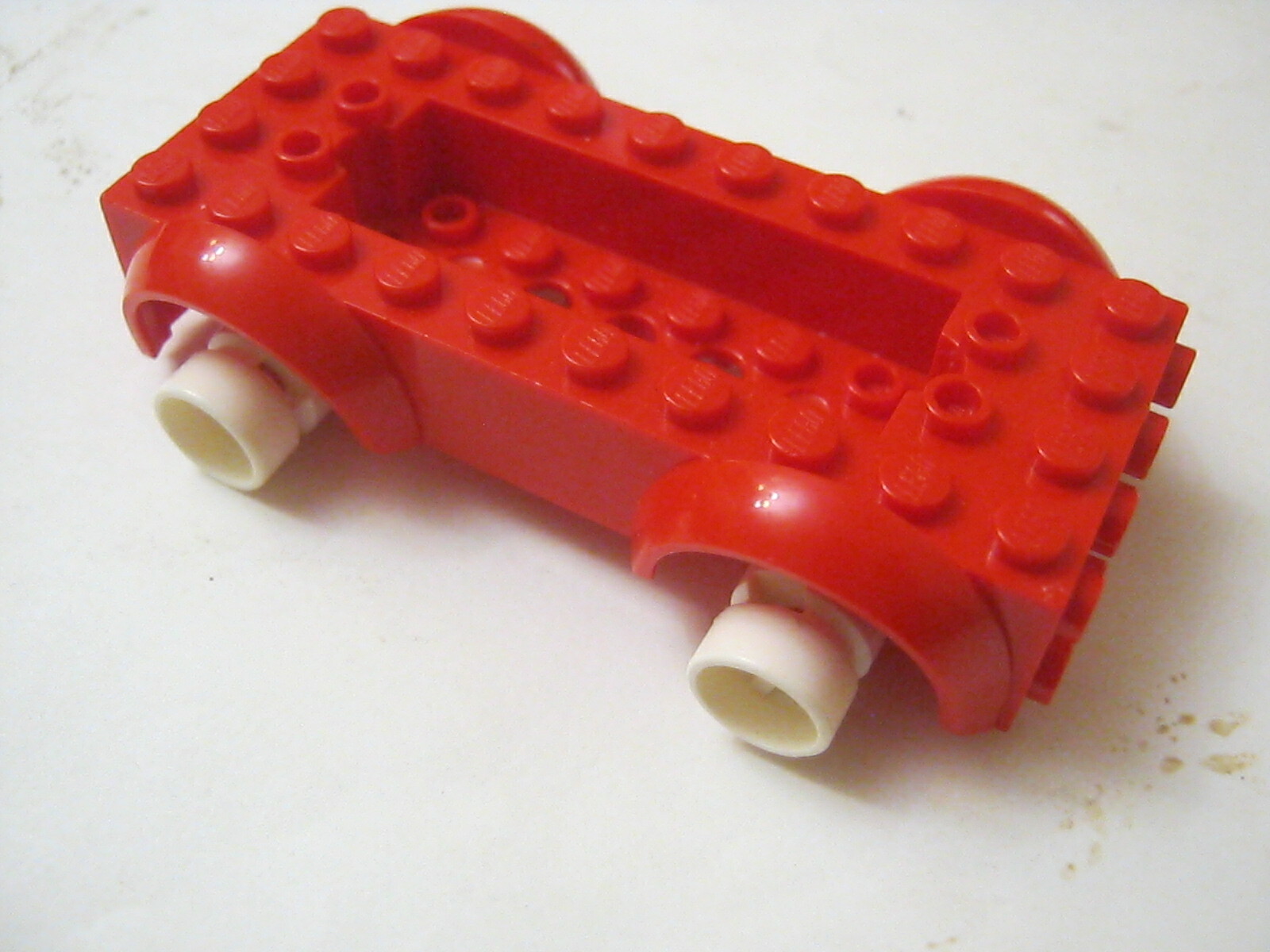 Lego 1 Red 5x10x2 1/2 Vehicle Base With 2 Axle Plates, 4 Hubs, 11650 ...