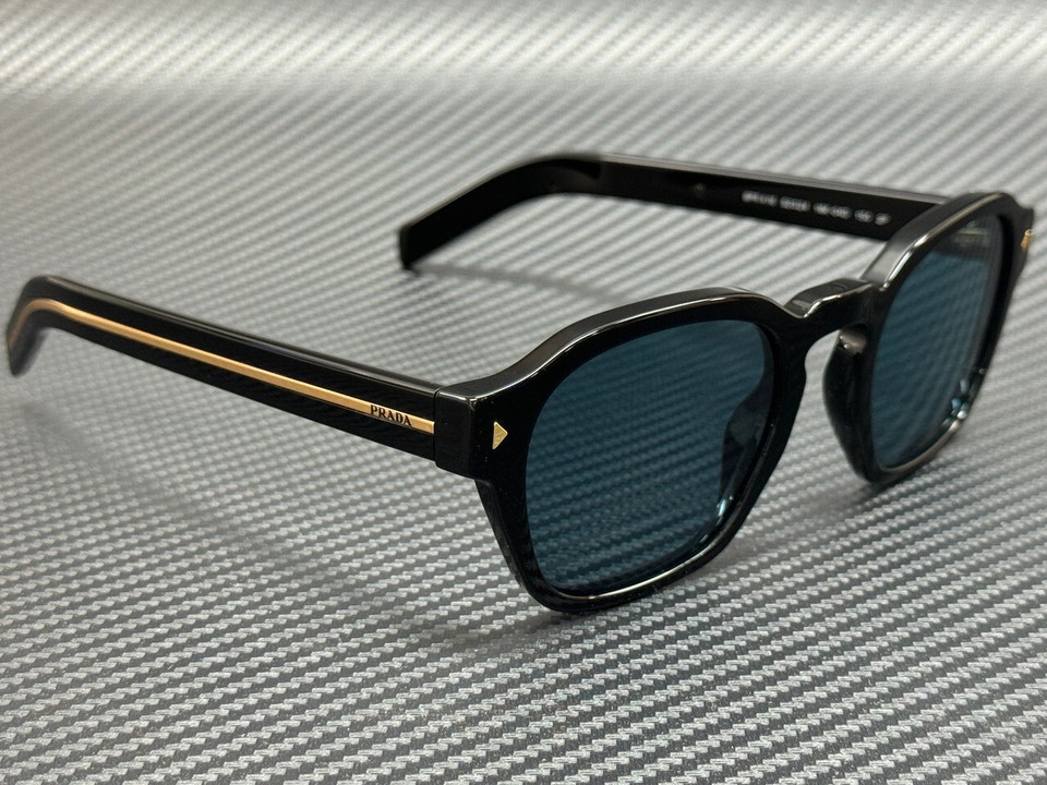 PRADA PR A16S 16K04D Black Green Polarized Unisex 52 mm Sunglasses | eBay