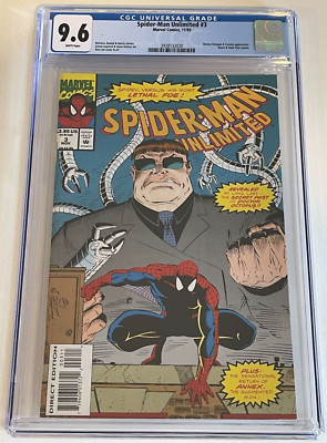 Spider-Man Unlimited #3 CGC Graded 9.6 White Pages | Doc Oc, Corona ...