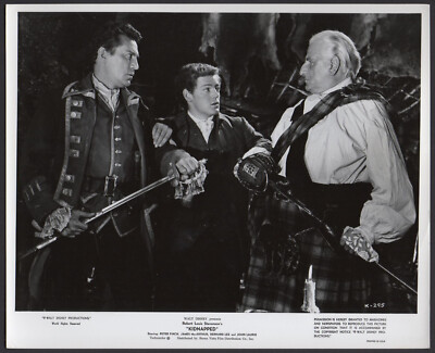 Peter Finch JAMES MacARTHUR Finlay Currie KIDNAPPED Disney film ORIG ...