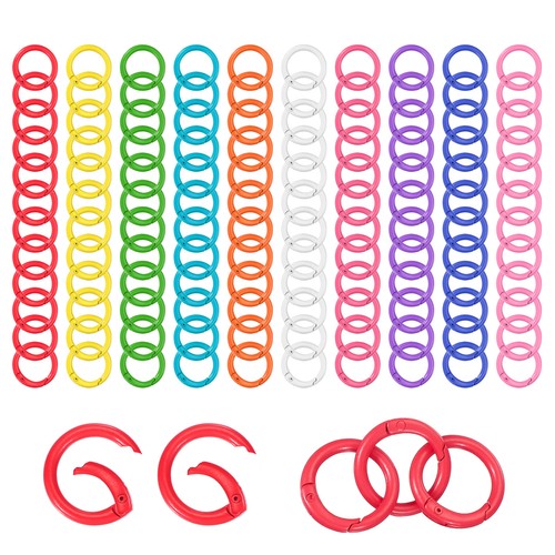 1" Loose Leaf Binder Rings, 120Pcs Binder Ring Book Rings Zinc Alloy 10 ...