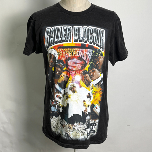 Cash Money Records Men's T-Shirt Baller Blockin Mineral Black Size 2XL ...