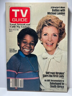 Vintage TV Guide March 19-25 1983 Diff'rent Strokes Gary Coleman Nancy ...