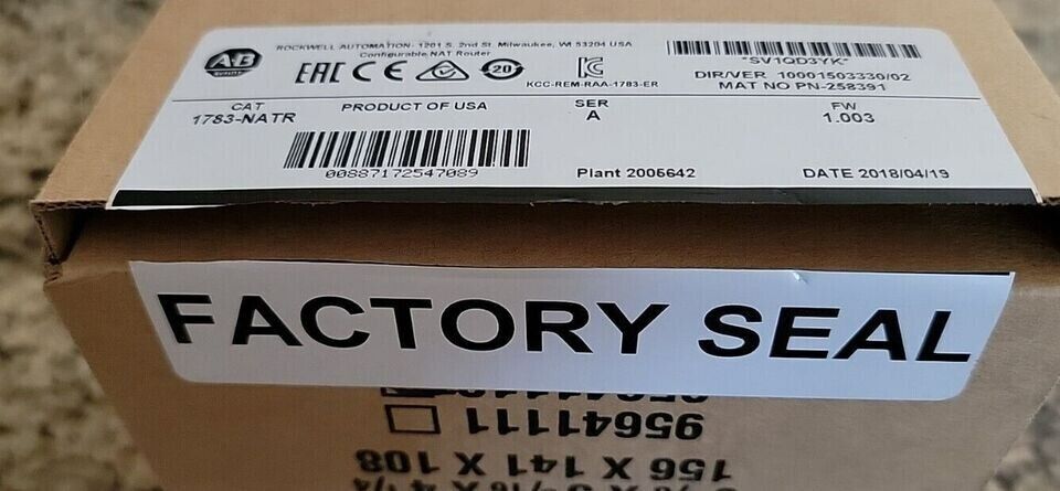 New Factory Sealed AB 1783-NATR SER A Configurable NAT Router Module | eBay