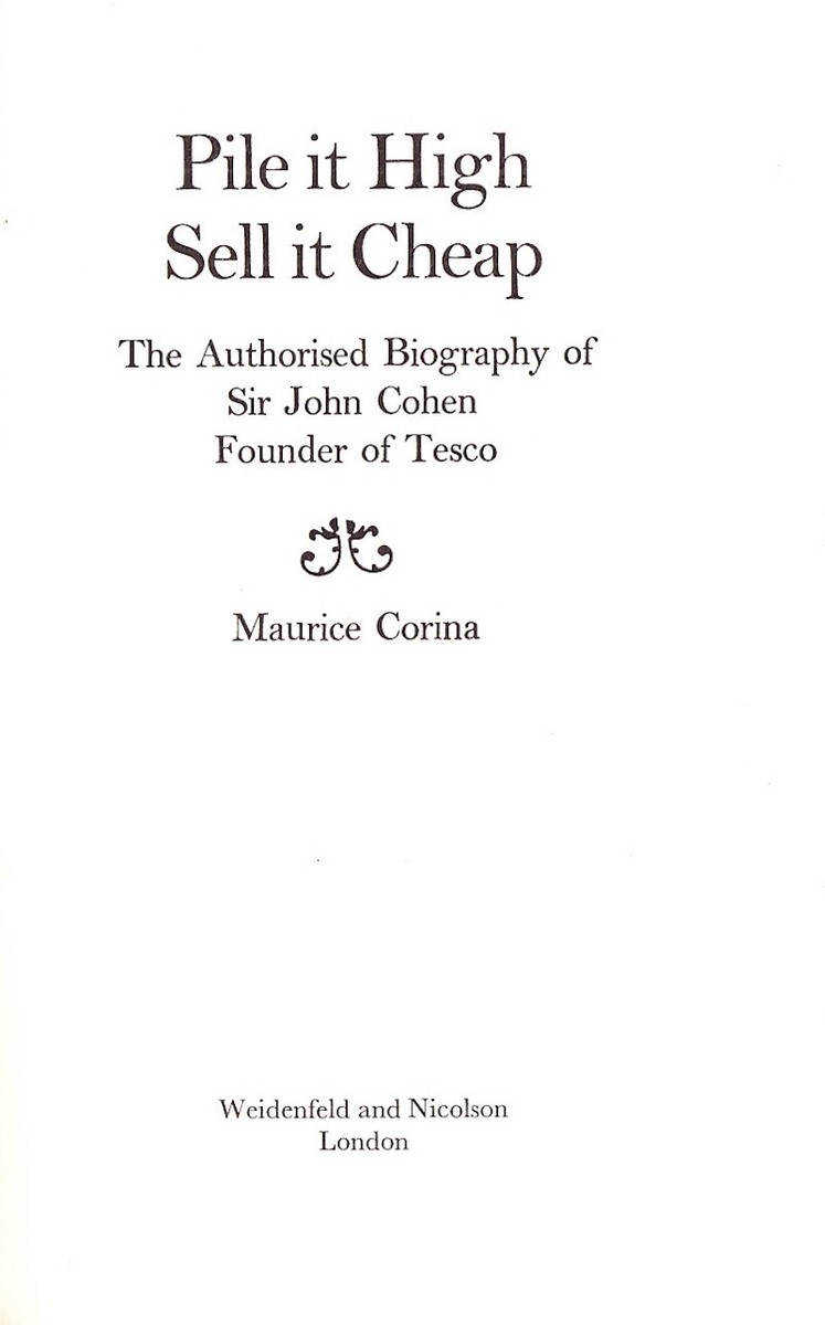 Jack Cohen Tesco Quotes