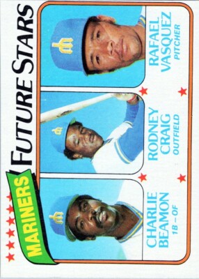 1980 Topps #672 Charlie Beamon RC/Rodney Craig RC/Rafael Vasquez RC EX ...
