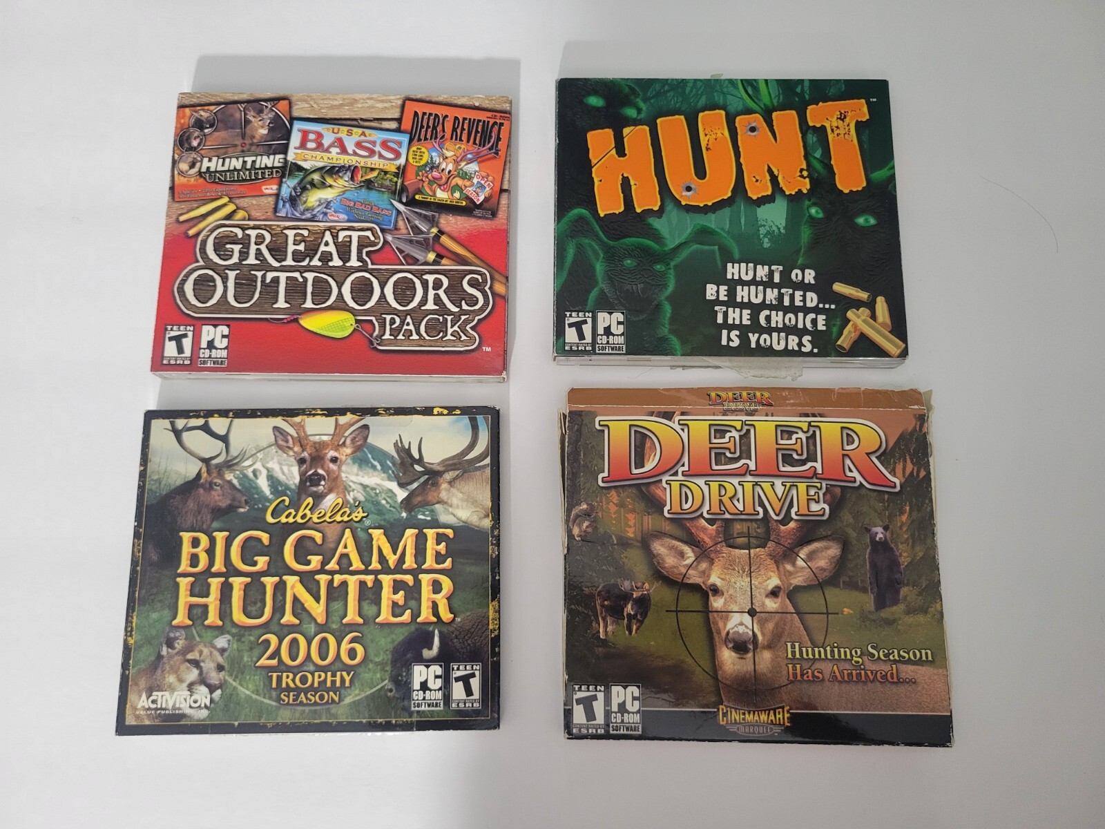 Lot Of 4 Hunting Games Cabela's Big Game Hunter 2006 Trophy Season (PC ...