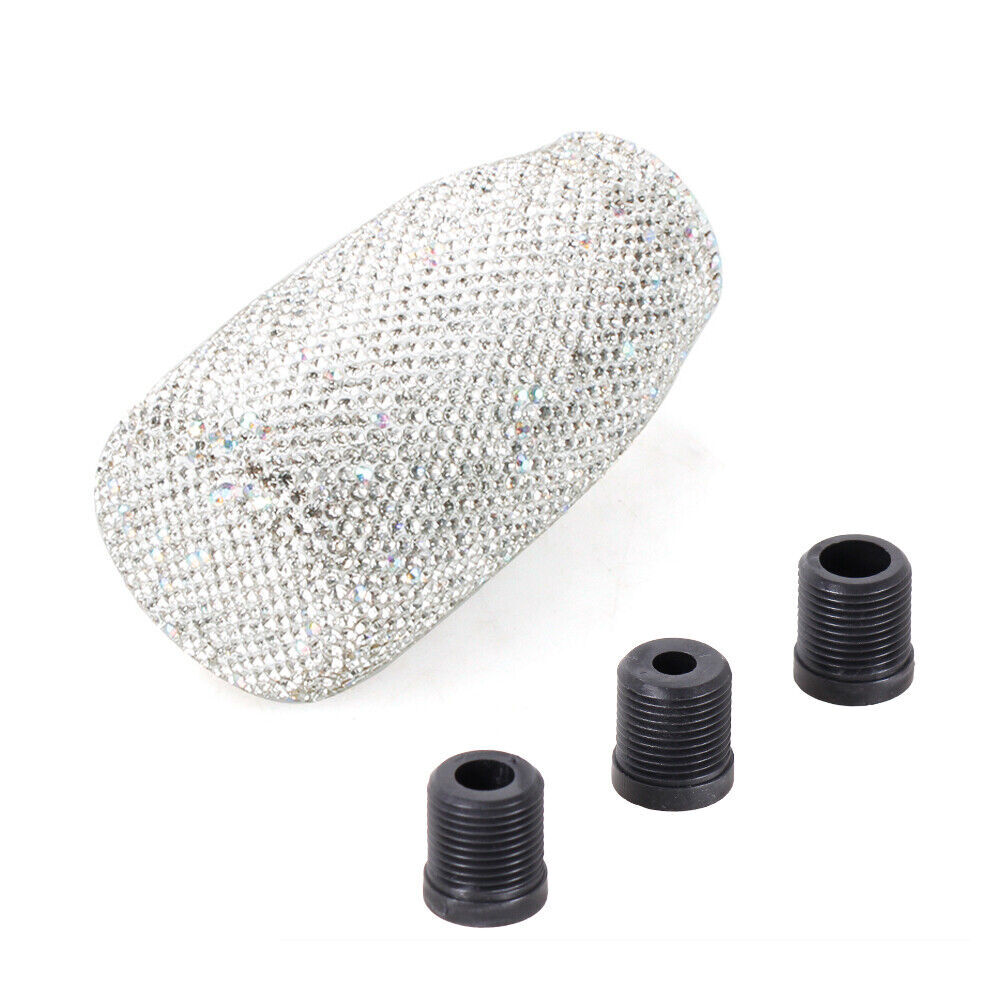 Universal Car Gear Shift Knob Shifter Automatic Shiny Rhinestone Bling ...