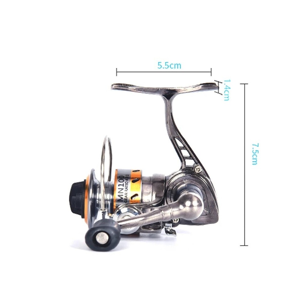 POWER Full Metal Mini Small Spinning Reels Carp Raft Fishing Wheel Fish ...
