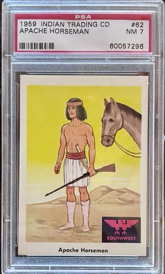 1959 Fleer Indian #62 Apache Horseman PSA 7 - NM | eBay