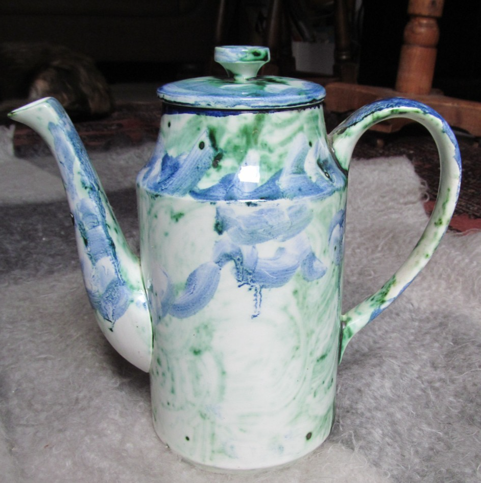 Mermaid Pottery : Zennor, Cornwall - Studio Pottery Coffee Pot | eBay UK