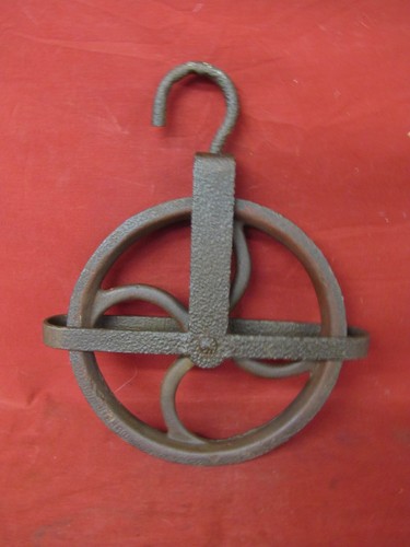 Antique 12in Cast Iron Well Pulley Wheel | eBay