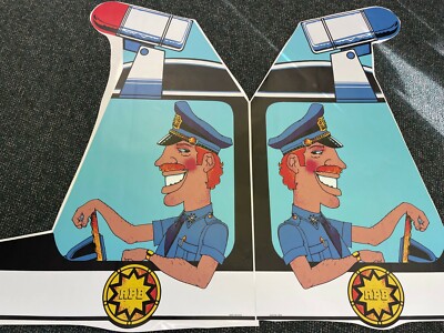 APB Side Art - Arcade Video Game - A.P.B. Atari Dedicated Cab | eBay