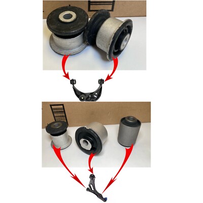 5 FRONT LOWER & UPPER CONTROL ARM BUSHINGS FOR 2009-2015 AUDI Q7 | eBay
