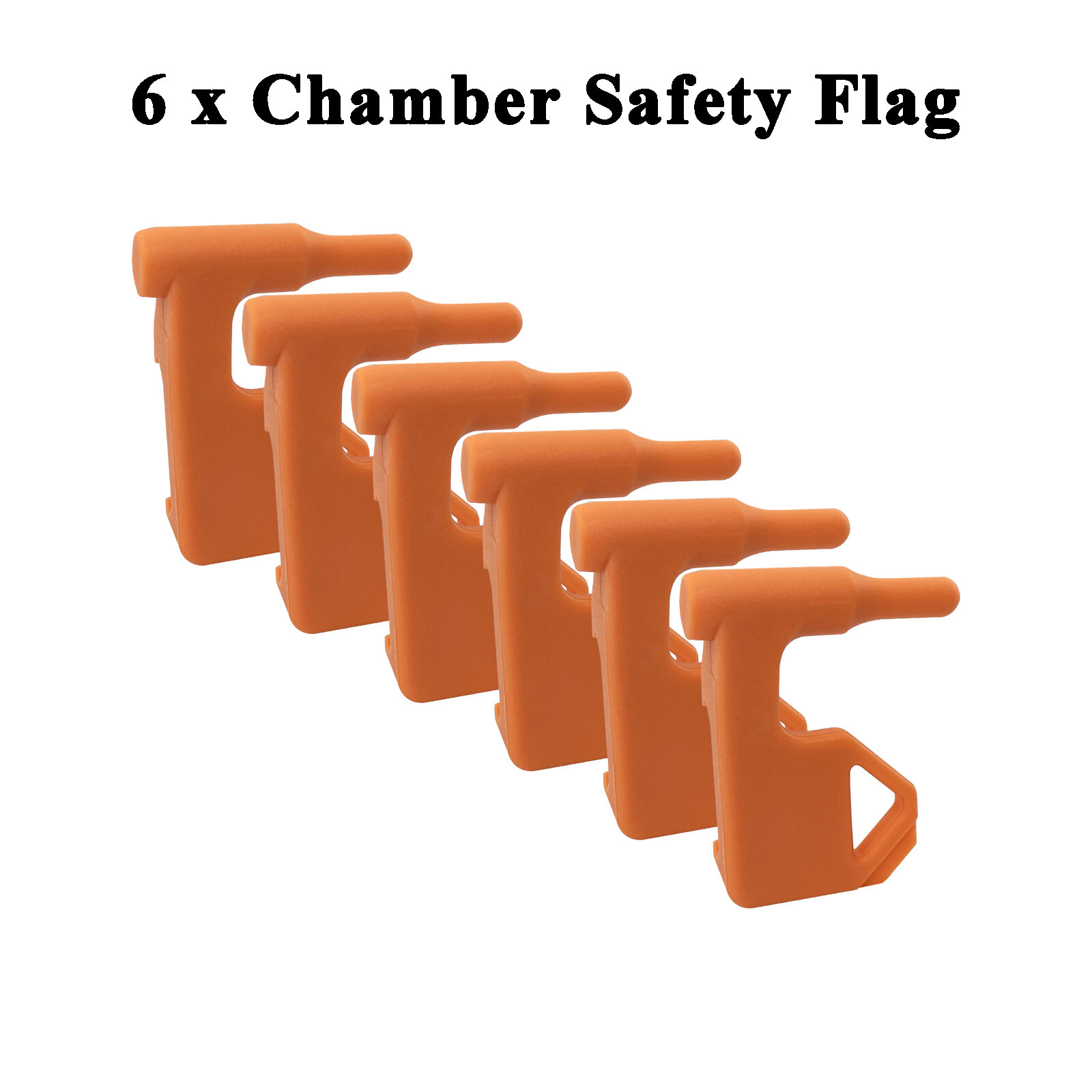6Pk Gun Chamber Safety Flag Range Firearm Gun Rifle Pistol Empty ...