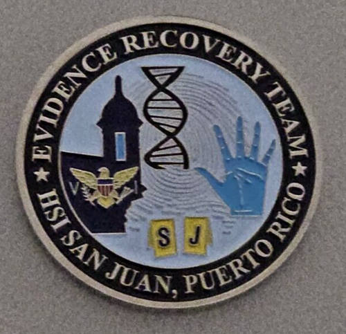DOJ HSI Evidence Recovery Team San Juan, Puerto Rico Coin | eBay
