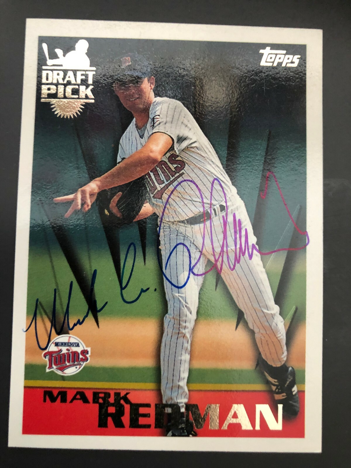 Minnesota Twins MARK REDMAN autographed 1996 Topps | eBay