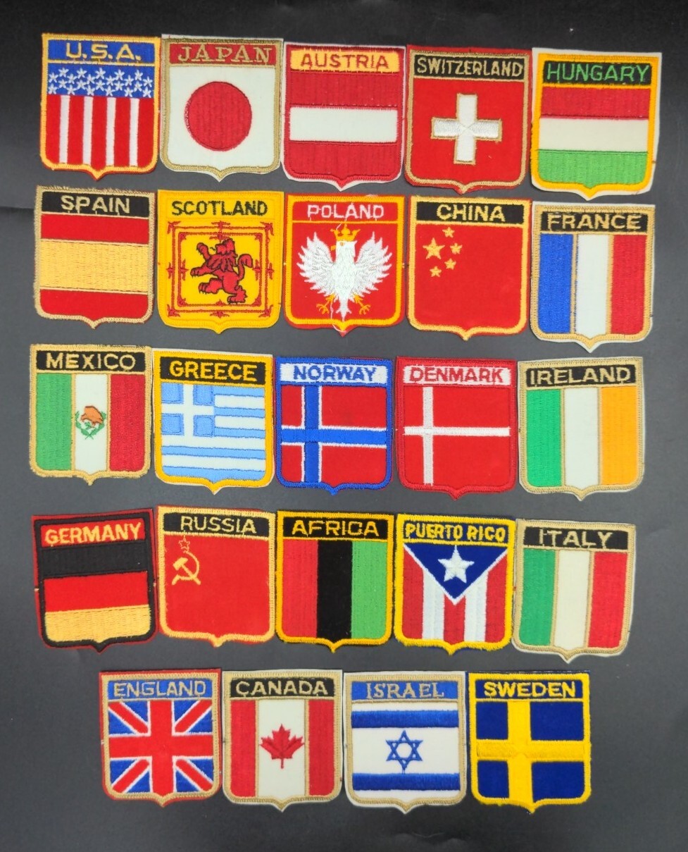 1988 Campbell's Soup Company Embroidered International Patches Full Set ...