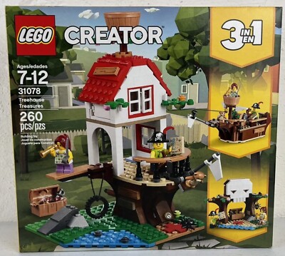 LEGO Creator (31078) Treehouse Treasures 260 pcs Set Blocks Brand NEW ...