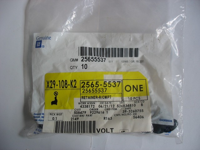 New NOS GM OEM-Fender Liner Splash Shield Retainer 25655537 Qty.10 | eBay