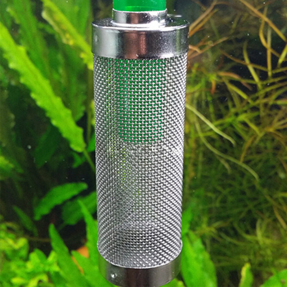 Mesh Aquarium Filter Fish Shrimp Stainless Steel Safety Protect Guard ...