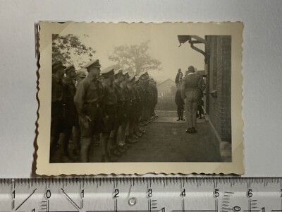 Pimpfe machen Meldung bei Flaggenparade, Stellingen, 2.Weltkrieg | eBay