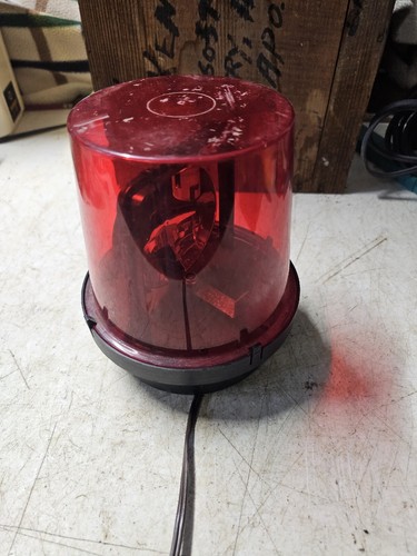 VINTAGE PORTABLE LAMP ROTATING RED SPOTLIGHT PLASTIC no bulb | eBay