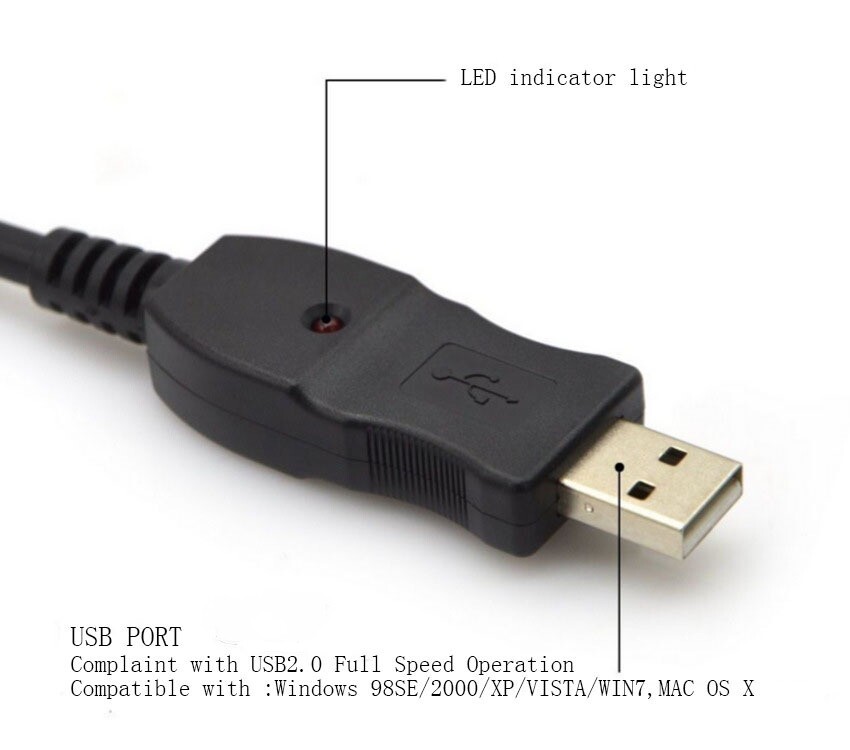 3M Guitar Bass 1/4'' USB to 6.3mm Jack Link Connection Instrument ...