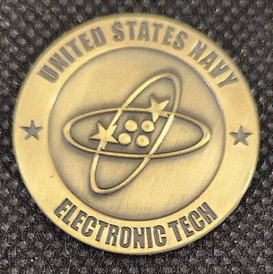 US Navy Electronic Tech 30mm (1-1/5") Metal Adhesive Medallion | eBay