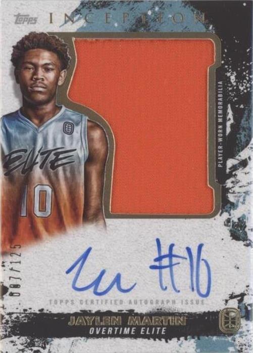 2021-22 Topps Inception OTE Overtime Elite - Inception Autograph Jumbo ...