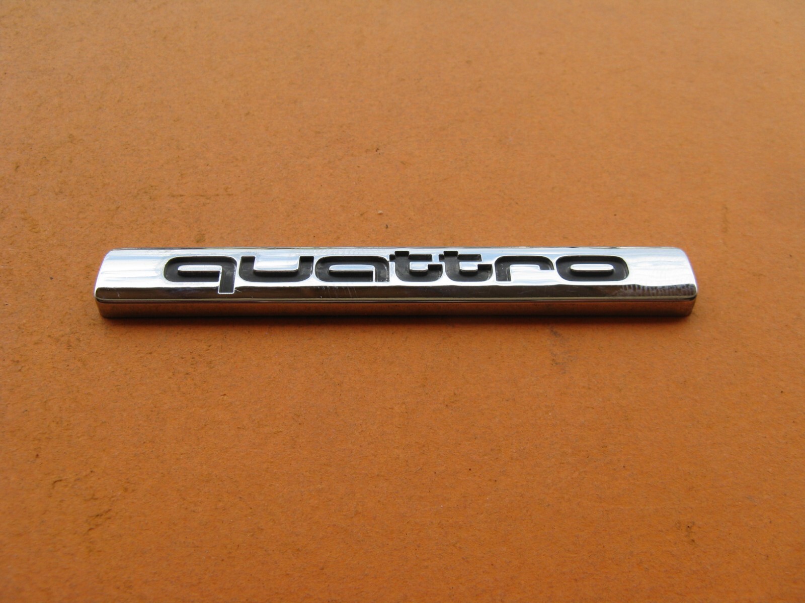 AUDI A3 A4 A6 QUATTRO REAR EMBLEM LOGO BADGE SIGN SYMBOL USED CHROME ...