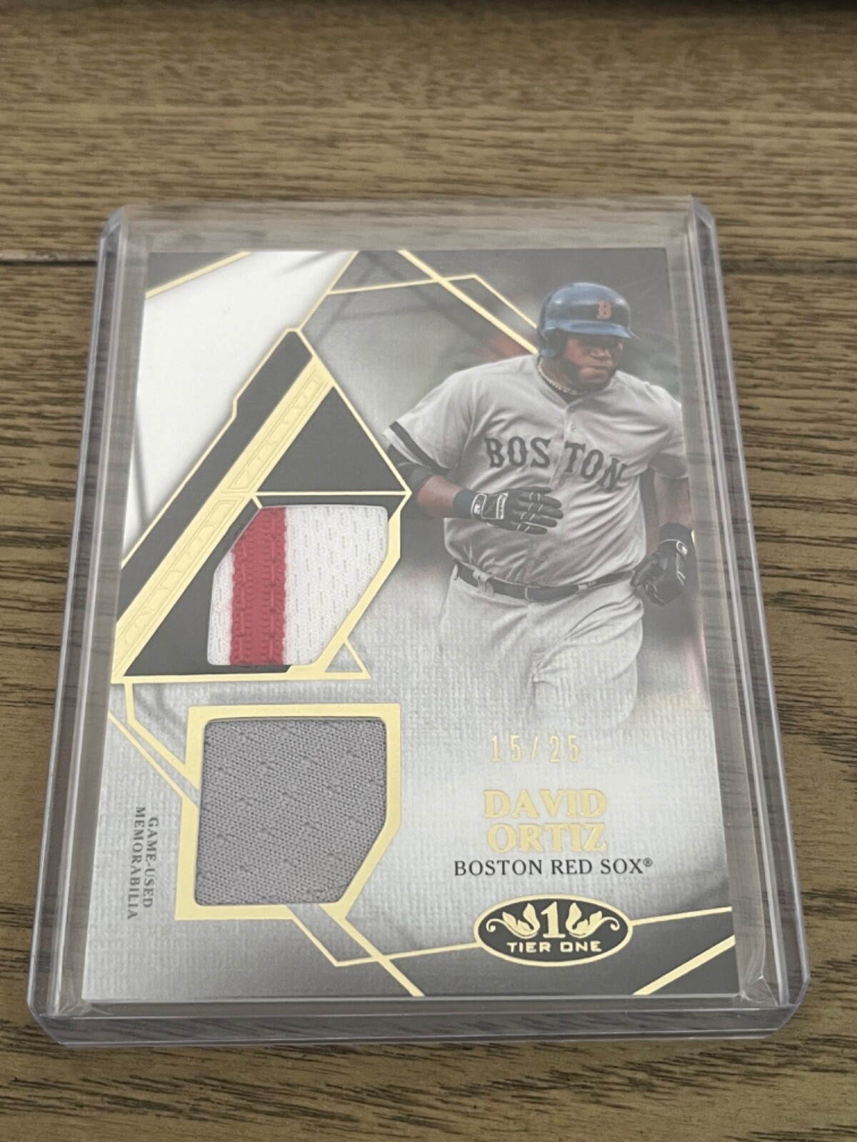 David Ortiz 2022 Topps Tier One Gold Dual Logo 3 Colors Patch Relic #15 ...