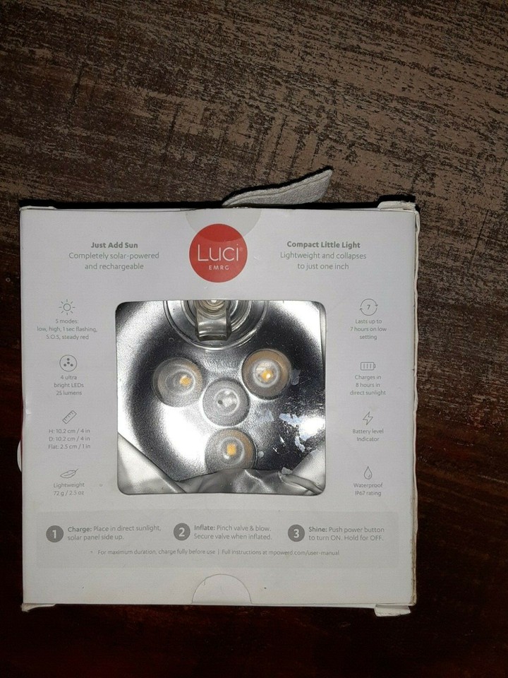 MPOWERD Luci EMRG 3-in-1 Waterproof Inflatable Solar Emergency Light | eBay