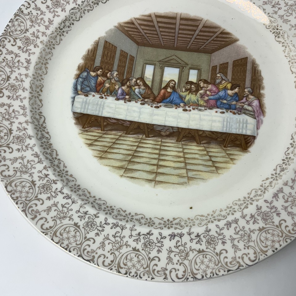Vintage “Lords Last Supper” Ceramic Decorative Plate Signed 55 | eBay