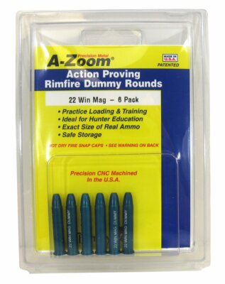 A-Zoom 6-Pack Precision Snap Caps fits 22 Win Mag Action Proving Dummy ...