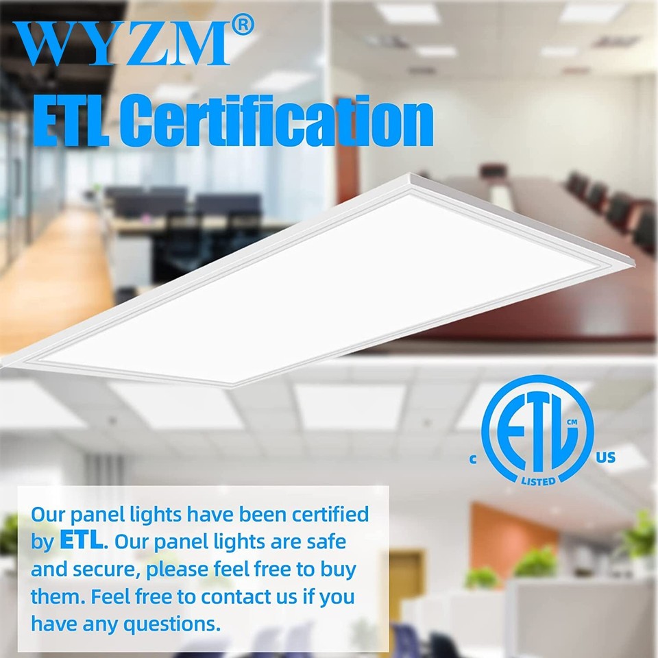 4 Pack 2x4 FT LED Panel Light, 75 Watt Drop Ceiling Lights, 5000K ...